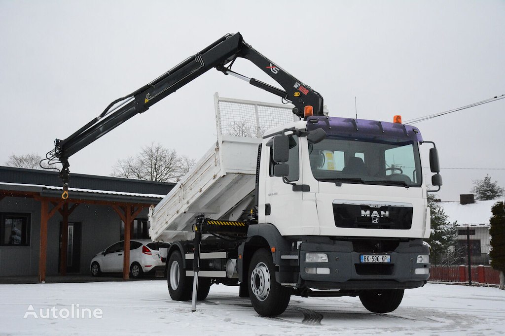 MAN TGM 18.250 / Żuraw HDS HIAB + Radio / 2011r / 4x2 / Niski przebi kiper