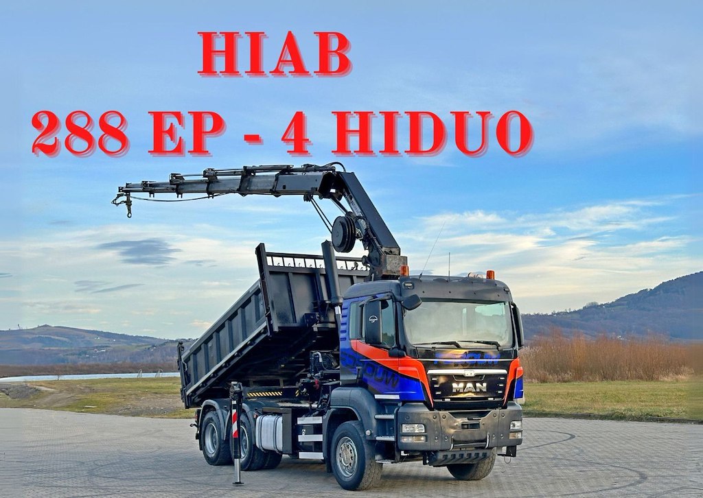 MAN TGS 33.480 * HIAB 288 EP - 4 HIDUO/ FUNK * 6x4 kiper