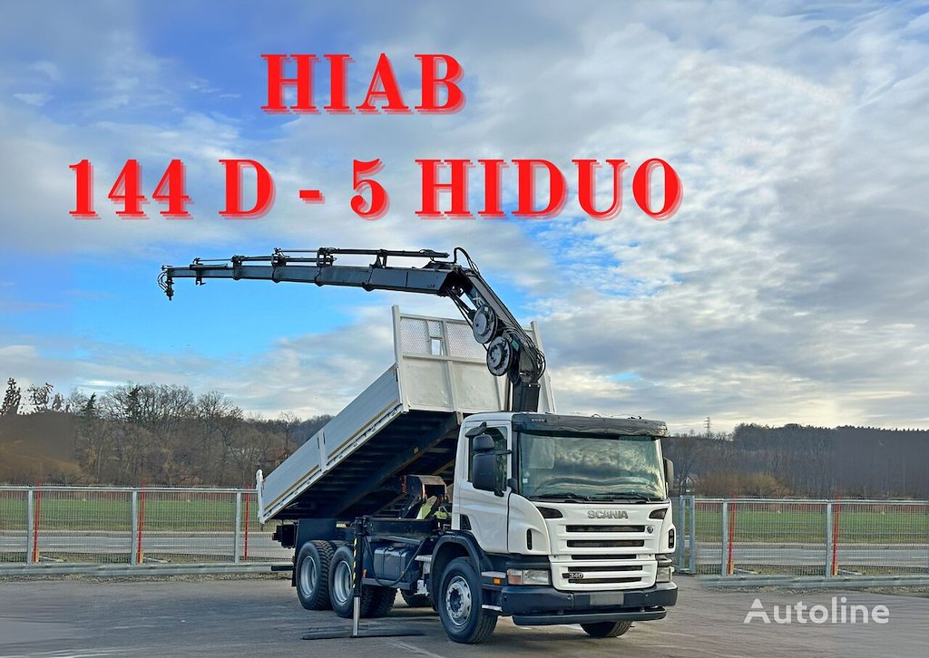 Scania P 340 Kipper 5,40 m *HIAB 144 D-5 HIDUO/FUNK*6x4 kiper