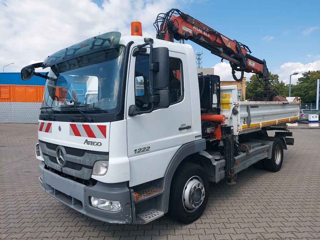 Mercedes-Benz Atego 2 1222 3 way M tipper + crane Atlas 85.2 kiper