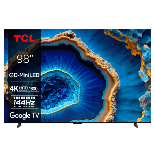 TCL 98C805 Televizor 98" Mini LED-QLED, 4K HDR, Smart, Google TV