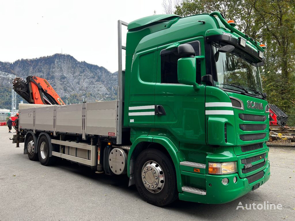 Scania R620 + PALFINGER PK 20002 kamion s ravnom platformom