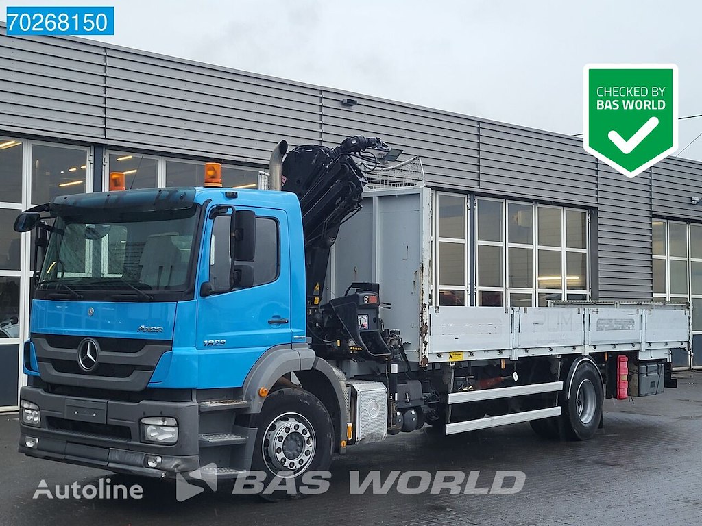 Mercedes-Benz Axor 1829 4X2 HIAB XS 122E-2 HIDUO Remote Euro 5 kamion s ravnom platformom