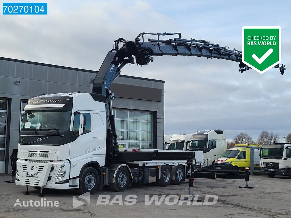 Novi Volvo FH 460 8X2 Effer 1000 9S + 5S Kran + Fly-Jib Liftachse VEB+ Euro kamion s ravnom platformom