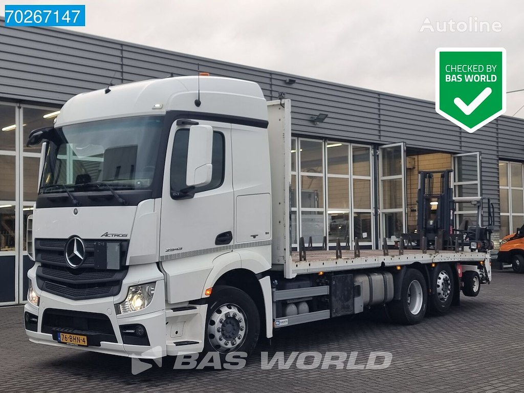 Mercedes-Benz Actros 2543 6X2 NL-Truck Lift+Lenkachse ACC Moffett Kooiaap Euro kamion s ravnom platformom