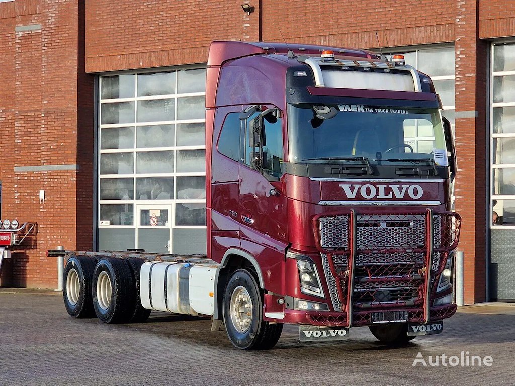 Volvo FH 16.750 Globetrotter 6x4 - 4.60 WB - Retarder - Euro 6 - Led - kamion šasija