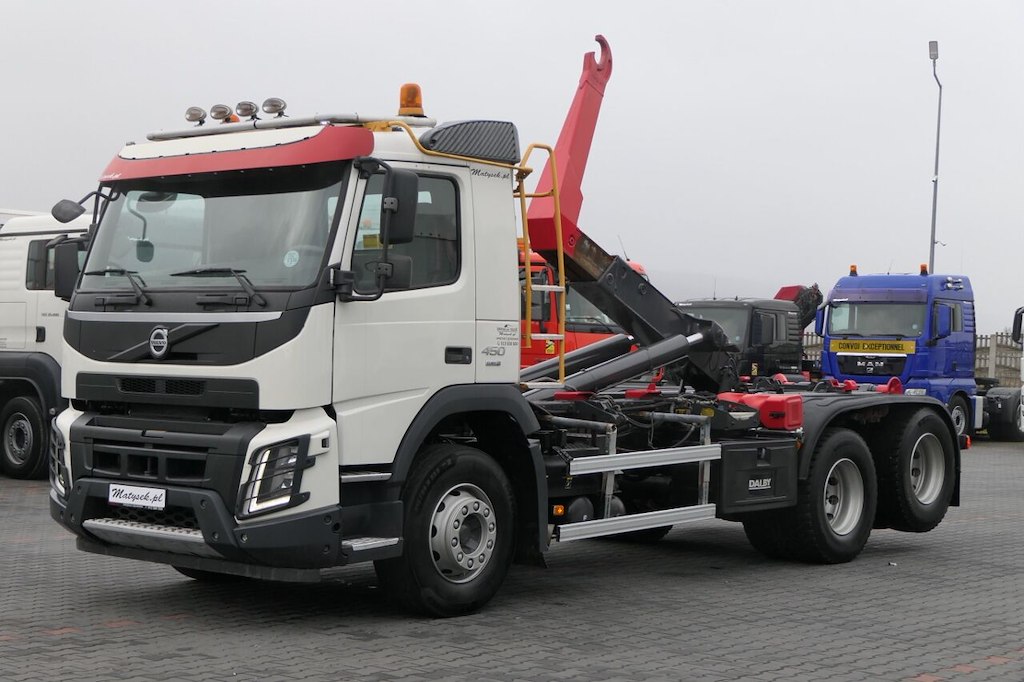 Volvo FMX 450 / 6X2 / HAKOWIEC / DALBY XHM 3C20M / OŚ PODNOSZONA /EURO kamion rol kiper