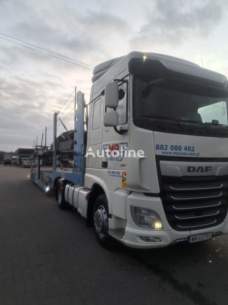 DAF XF480 autotransporter + prikolica autotransportera