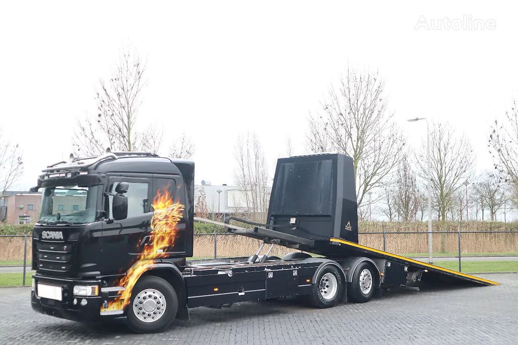 Scania G490 | 6X2 | FALKOM | RECOVERY | ABSCHLEPP | RETARDER autotransporter