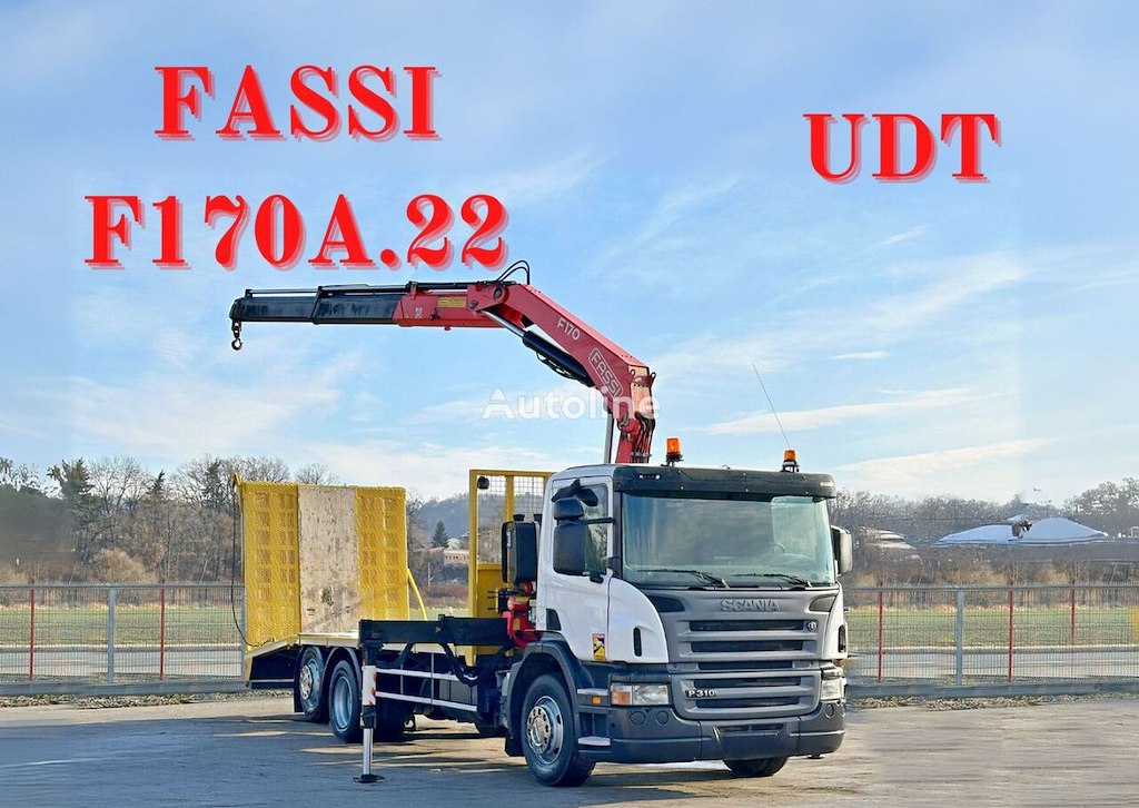 Scania P310 * FASSI F170A.22 + FUNK * TOPZUSTAND šlep auto