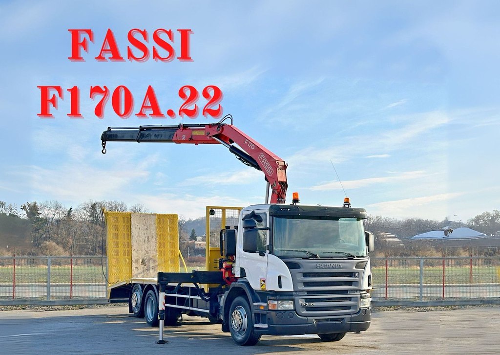 Scania P310 * FASSI F170A.22 + FUNK * TOPZUSTAND šlep auto