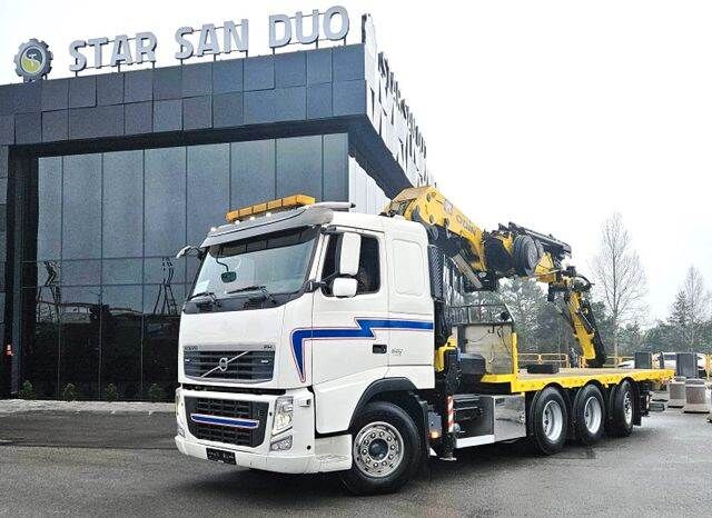 Volvo FH 520 8x4 HMF ODIN K6 EURO 5 FLY JIB KRAN CRANE kamion platforma