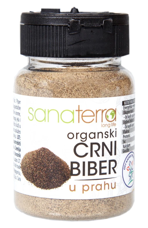 Crni biber u prahu (organski proizvod) 50 g Sanaterra