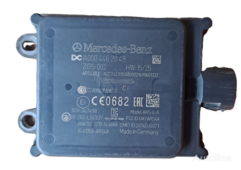 Mercedes-Benz Radar distronic modul Mercedes MP 4 Actros Axor Atego Mp3 A0004462049 senzor za Mercedes-Benz Mercedes MP 4 Actros Axor Atego Mp3 kamiona