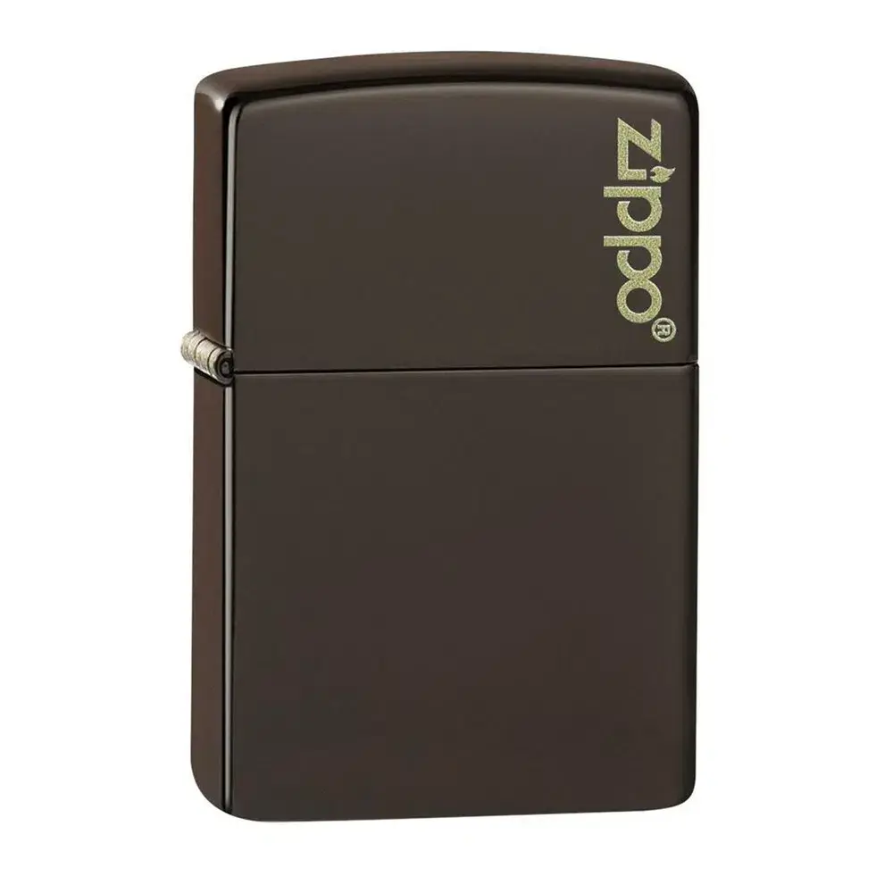 ZIPPO Upaljač Brown Matte Logo, Braon