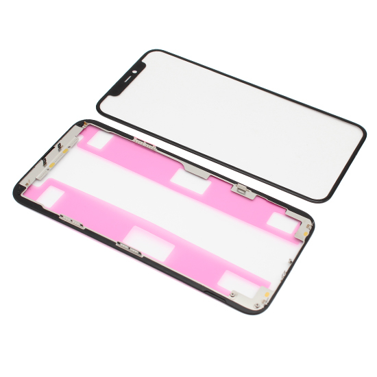 Staklo touchscreen-a - Iphone 11 Pro + okvir + OCA stiker crni (MS)