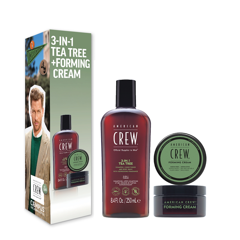 AMERICAN CREW Holiday Duo Set (Tea Tree 250ml, Forming cream 50g)