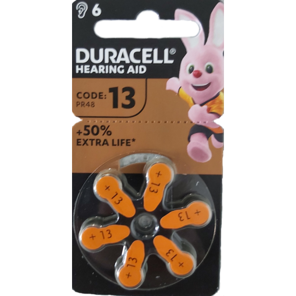 DURACELL Baterija za slušni aparat ZA13 1,45V, 6 kom (cena po komadu)