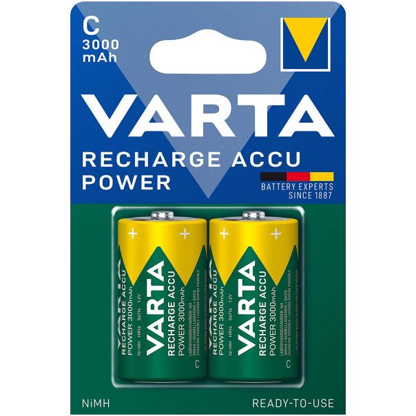 VARTA Punjiva baterija tip C 56714B HR14, NiMH 1.2V 3000mAh, 2 kom (cena po komadu)