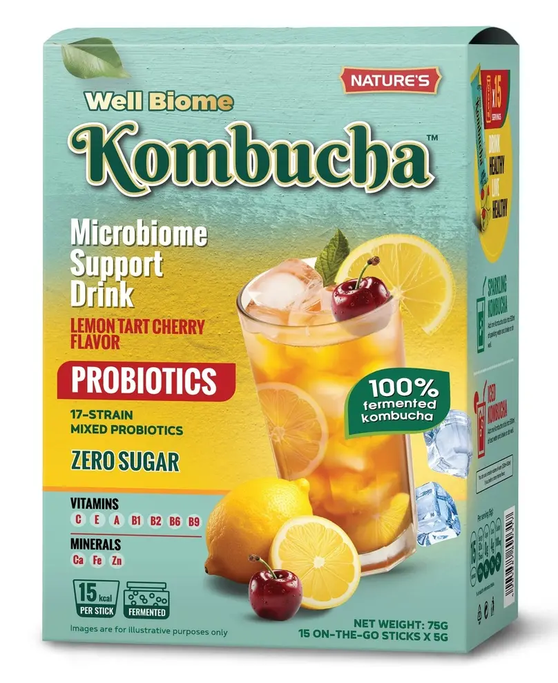 NATURE'S Napitak Well Biome Kombuha Limun višnja, 15 kesica, 75 gr