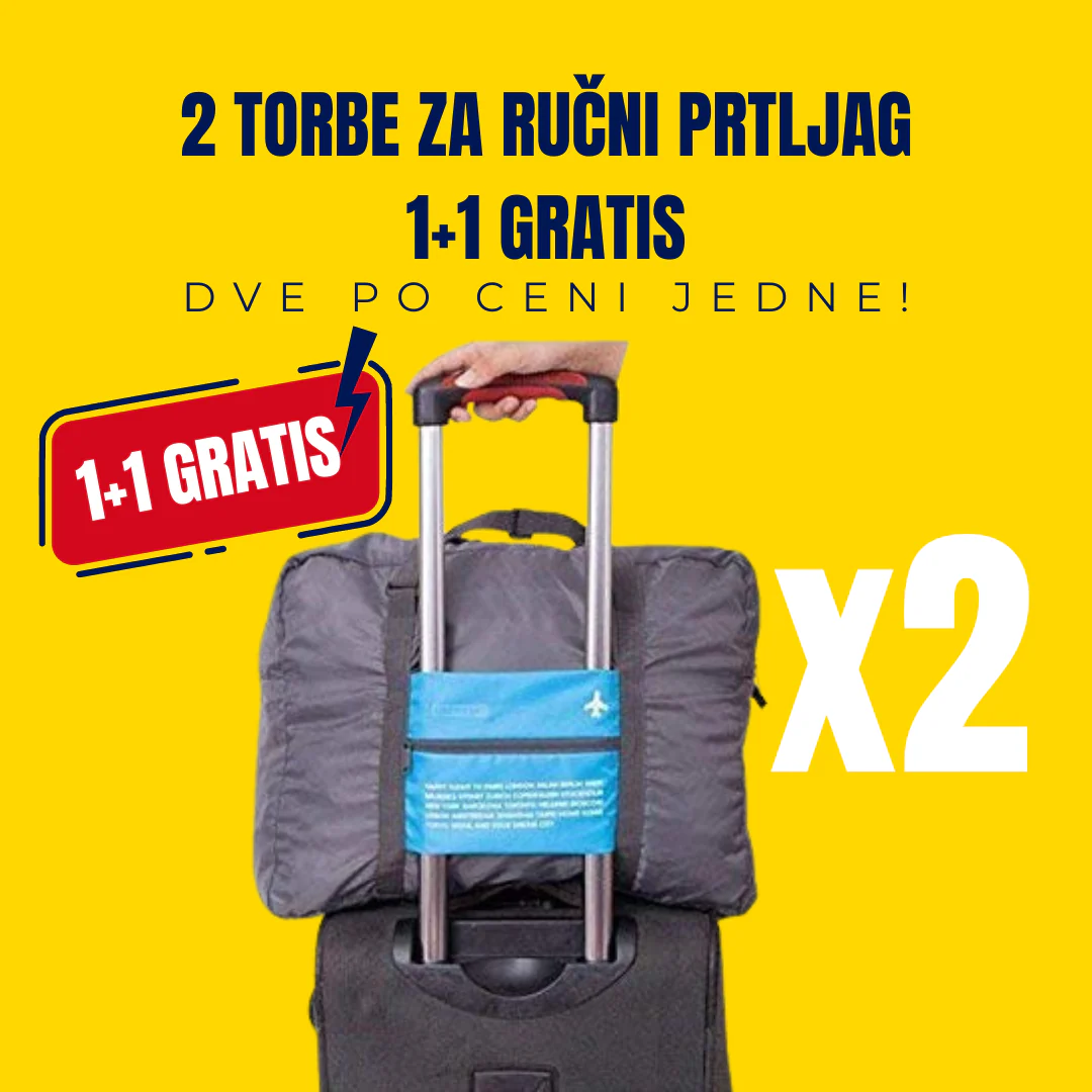 Putna torba za ručni prtljag (1+1 GRATIS), 2 po ceni jedne