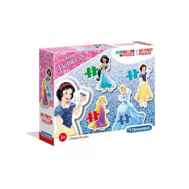 CLEMENTONI Moje prve puzzle Princess 4u1