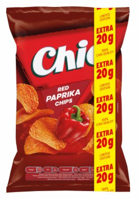 ČIPS RED PAPRIKA CHIO 150G + 20G GRATIS
ČIPS RED PAPRIKA CHIO 150G + 20G GRATIS