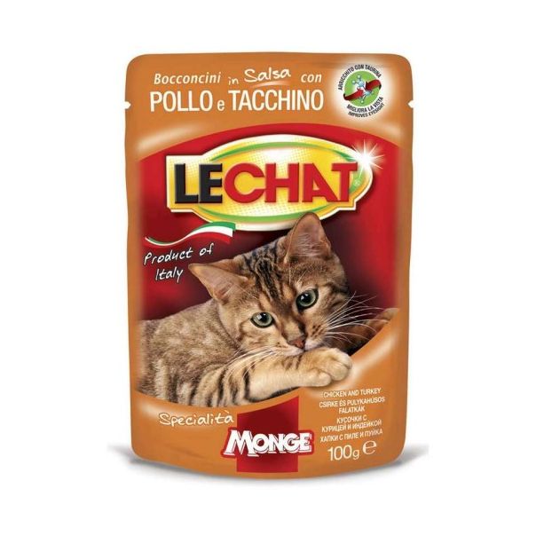 LECHAT Sos za mačke Piletina i ćuretina 100g