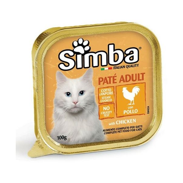 SIMBA Pašteta za mačke Adult piletina 100g