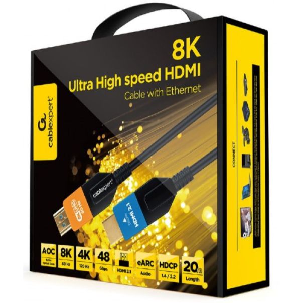 GEMBIRD Aktivni optički kabl ultra brzi HDMI 2.1 8K UHD with Ethernet CC-HDMI8K-AOC-20M, 20m