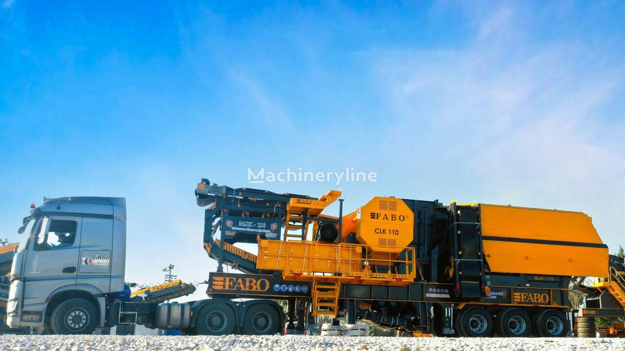 Novo FABO MJK-110 SERIES 180-320 TPH MOBILE JAW CRUSHER PLANT | STOCK mobilna postrojenje za drobljenje