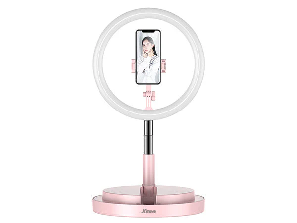 Selfie stalak led svetlo, visina 58-168cm, roze