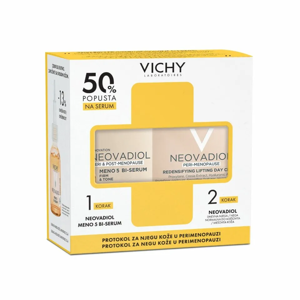 Vichy Neovadiol Peri&Post-menopause set Meno 5 BI serum 30 ml + Dnevna nega 50 ml