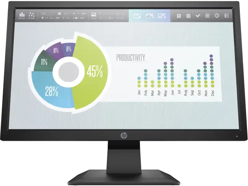 Monitor 19 HP P204v 5RD66AAR 1600x900/TN/60Hz/5ms/VGA/HDMI