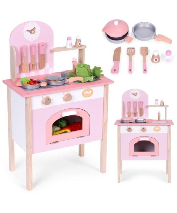 ECOTOYS dečija kuhinja sa rernom,slavinom i sudoperom Pink - HM232570