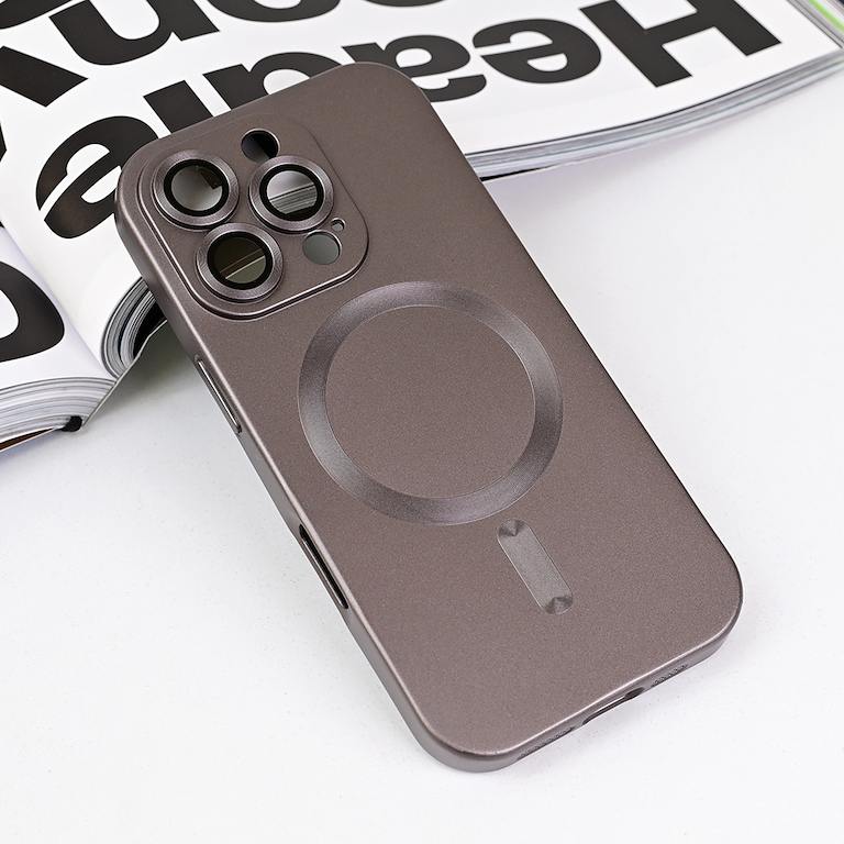 Futrola Magsafe Chrome za iPhone 16 Pro siva