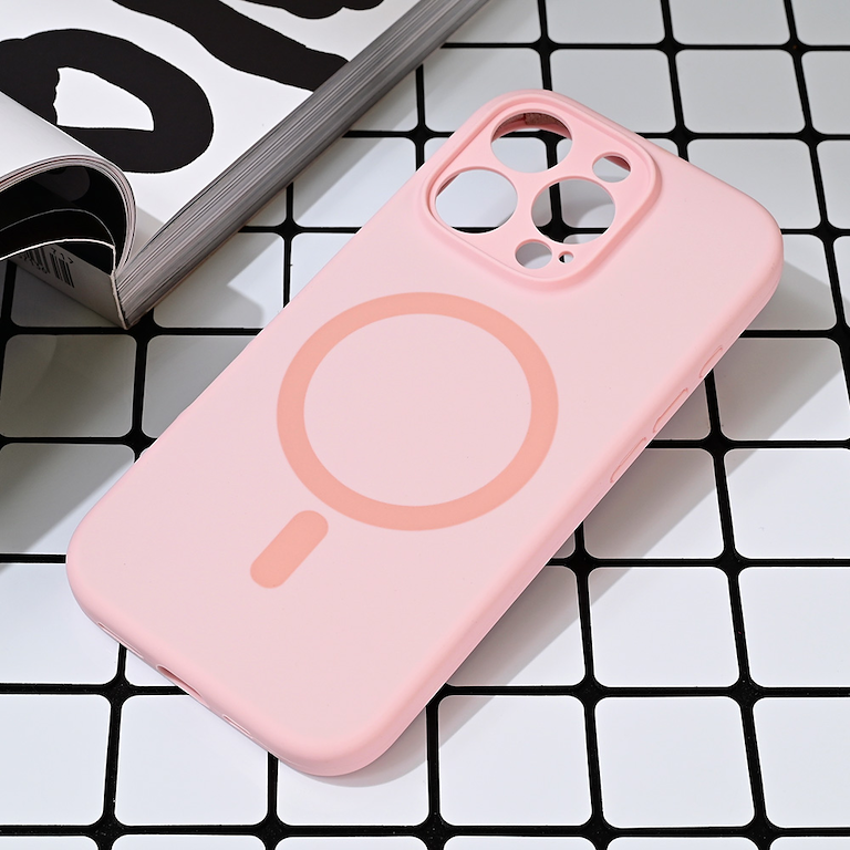 Futrola Magsafe Pure color za iPhone 16 Pro roze