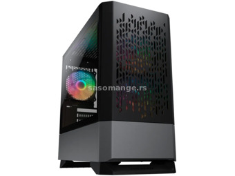 COUGAR MG140 Air RGB PC Case, Mini Tower, Black