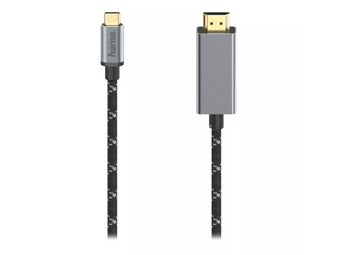 Hama video kabl USB-C na HDMI, 4K, 1.50m, alu