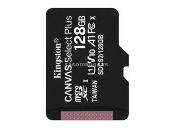 Kingston Micro SD 128GB Canvas Select Plus, SDCS2/128GBSP bez adaptera