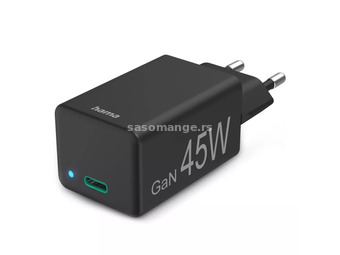 Kucni punjac Brzi USB-C PD/Qualcomm, 45W, crni