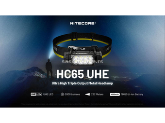 Baterijska lampa za glavu NITECORE HC65 UHE