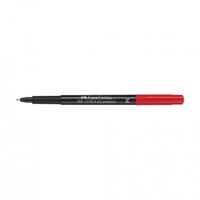 Flomaster OHP M 1mm Faber Castell crveni 07494