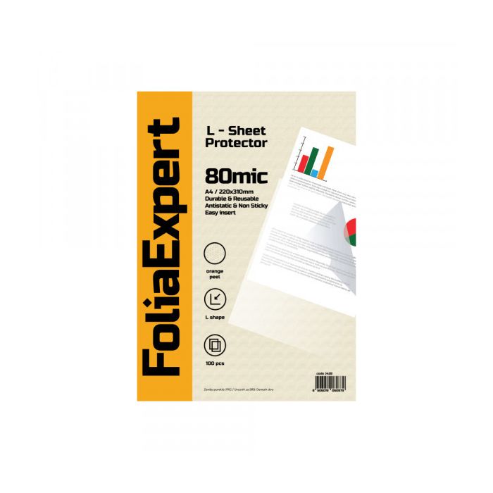 L folija 80 mic 1/100 FOLIAEXPERT A4+ Orange Peel