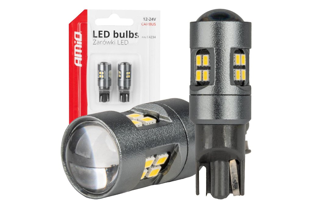 CANBUS LED sijalice T10 V5V 16SMD 2016 Bela 12V 24V AMIO-04234 Proizvod meseca