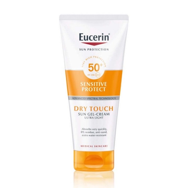 EUCERIN DRY TOUCH GEL-KREMA ZA ZAŠTITU OD SUNCA SPF 50+ - Preparat za osetljivu kožu