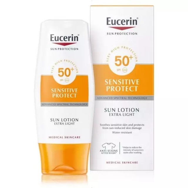 EUCERIN LAGANI LOSION ZA ZAŠTITU OD SUNCA SPF 50+ - Preparat za osetjivu kožu