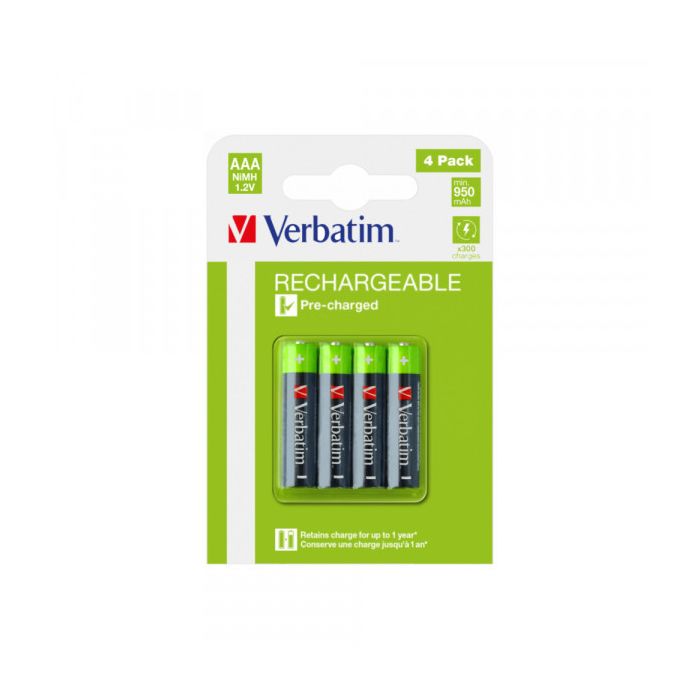 Baterija LR 3 punjiva Verbatim AAA 1/4 blister 950mAh