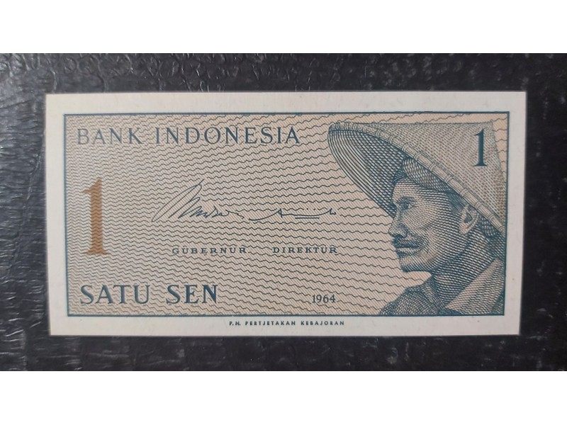 1 sen 1964 god Indonezija UNC