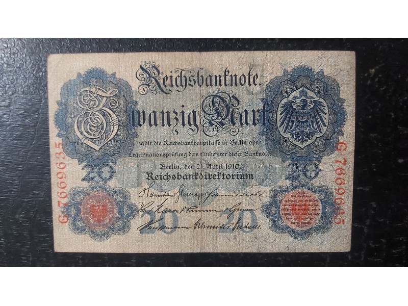 20 maraka 1910 god Nemacka Vf